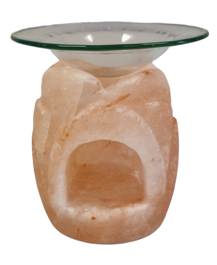 Lotus Flower Shaped Himalayan Salt Oil Burner - Optimise Therapies